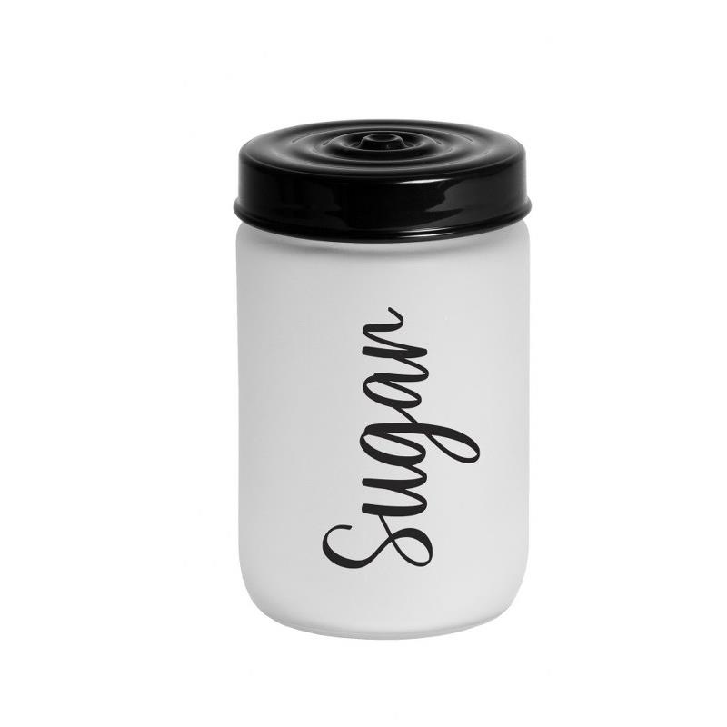 Δοχείο Για Ζάχαρη Γυάλινο Λευκό 660ml Veltihome Ice 17244 (Υλικό: Γυαλί ...